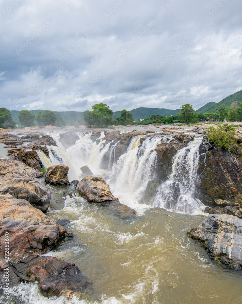 Hogenakkal Falls - Waterfall is in South India on the Kaveri river in ...