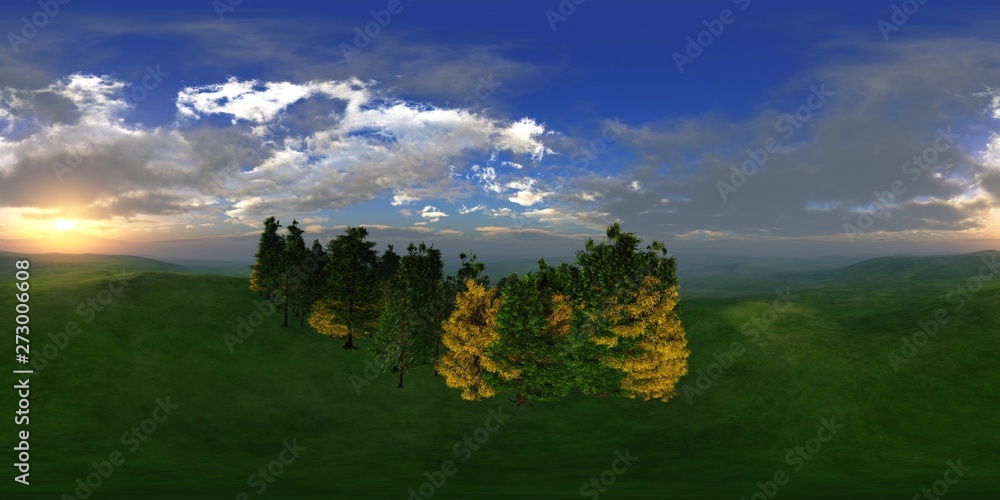 HDRI, environment map , Round panorama, spherical panorama, equidistant ...