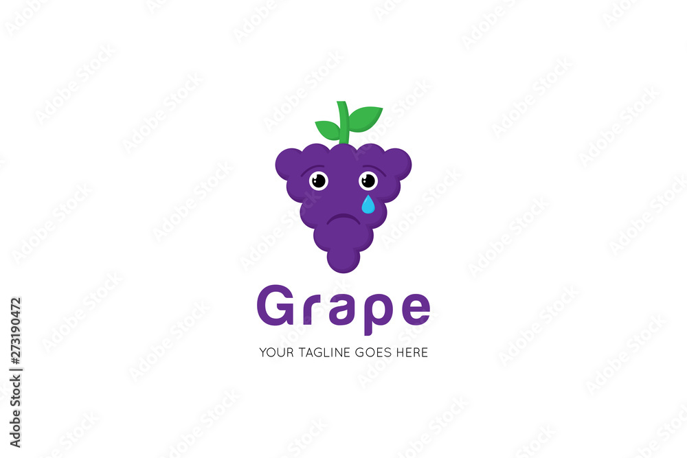 Cute grape fruit character in action emotion, cartoon emoticons, Cute ...