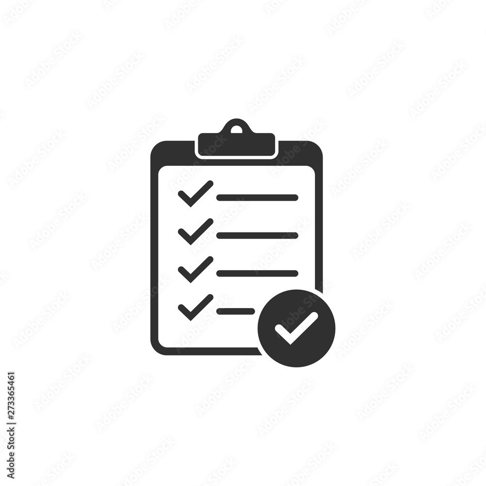 Check list icon vector illustration. One of set web icons. document ...