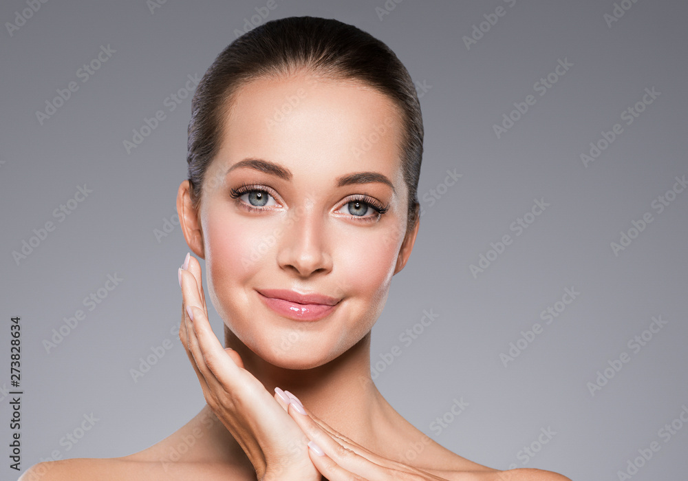Beauty woman face healthy skin concept Stock Photo | Adobe Stock