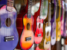 Purple Guitars Background Free Stock Photo - Public Domain Pictures