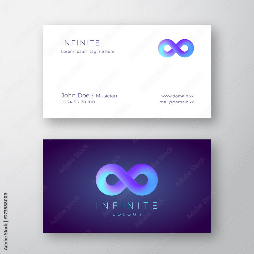 Infinity Symbol with Modern Gradient Abstract Vector Sign or Logo and ...