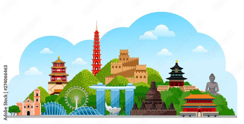 Wonderful asian poster. Chinese, Korean, Singaporean, Indonesian and ...