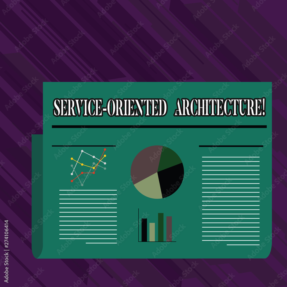 Conceptual hand writing showing Service Oriented Architecture. Concept ...