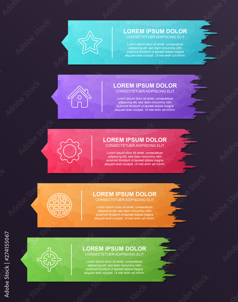 Infographic concept design, modern and colorful, with icons. Easy to ...