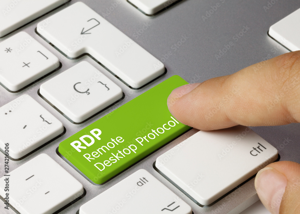 RDP Remote Desktop Protocol Stock Photo | Adobe Stock