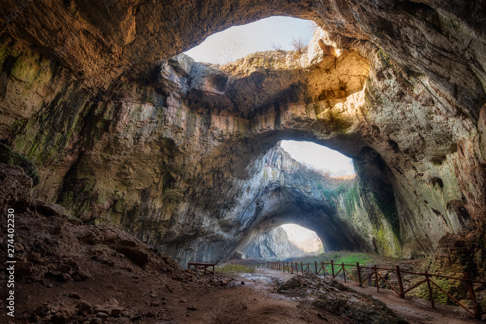 The magic cave / Magnificent view of the Devetaki cave, one of the ...