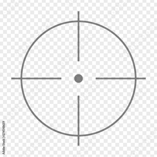 Sniper rifle aim isolated on transparent background. Crosshair target ...