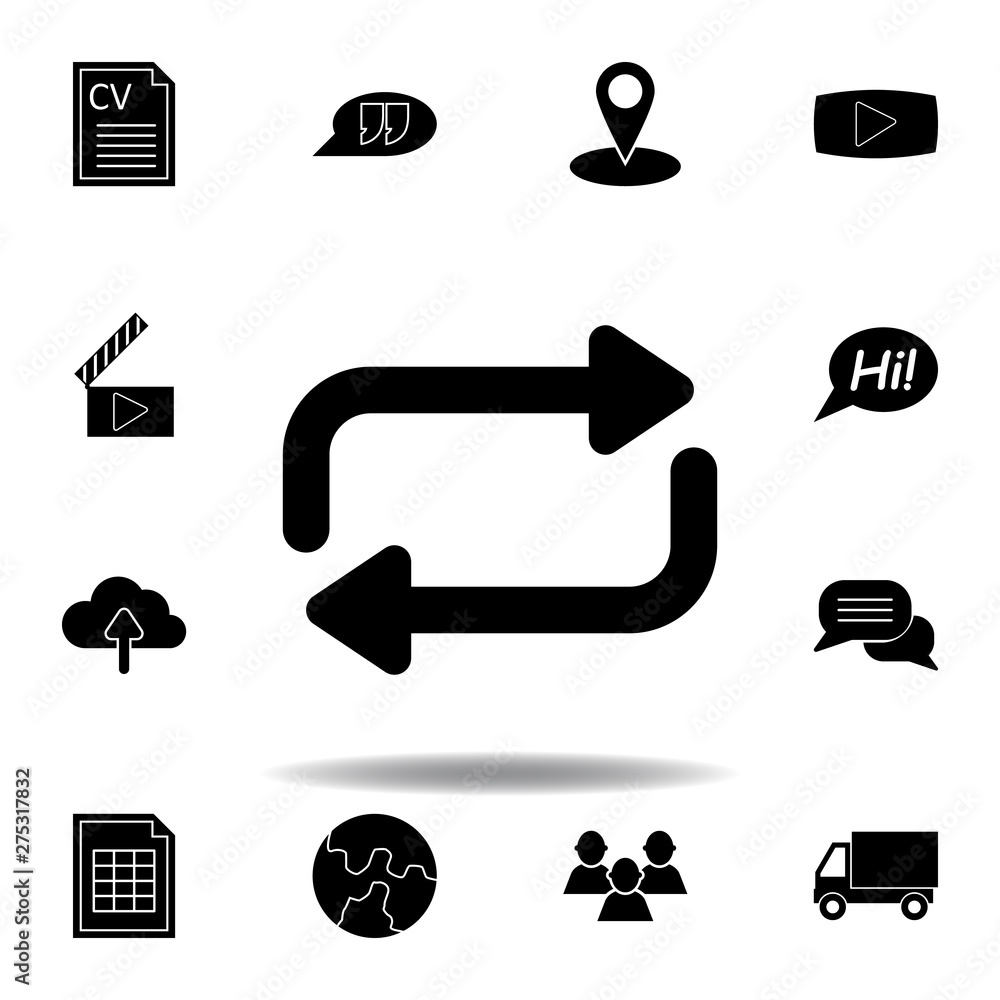 Curriculum vitae, cv icon. Signs and symbols can be used for web, logo ...