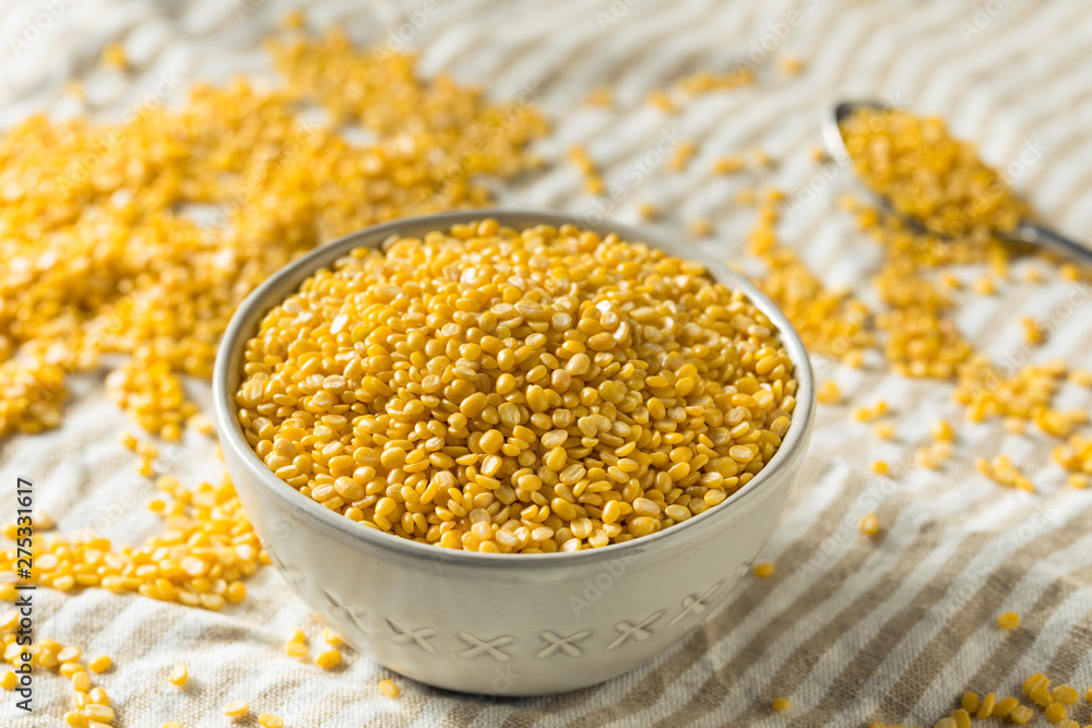Dried Organic Moong Dal Split Mung Beans Stock Photo | Adobe Stock