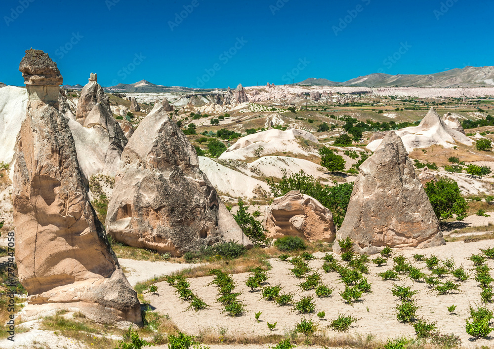 Turkey, Goreme National park and the rock sites of Cappadocia, hoodoos ...