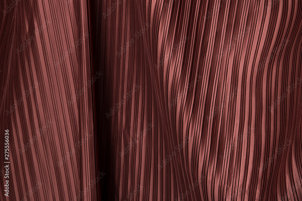 Pleat Fabric in long line drape with shadow, pleated style of textile ...