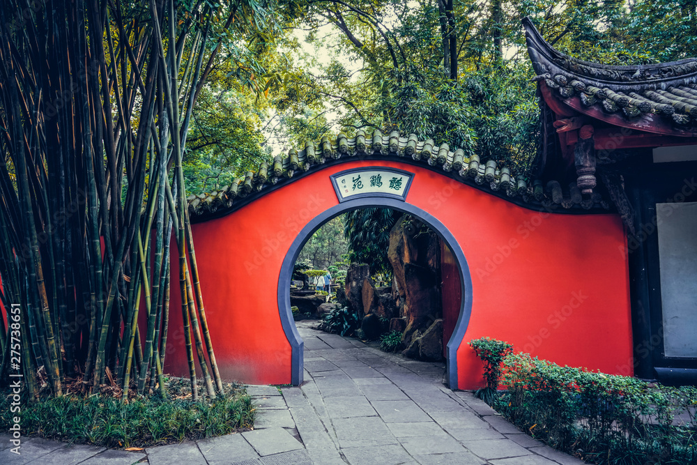 Wuhou Temple （Wu Hou Ci）in Chengdu, Sichuan Province, China. Wuhou ...