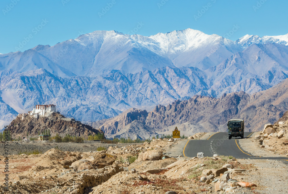 Leh, India - located along the majestic Indus Valley, the city of Leh ...