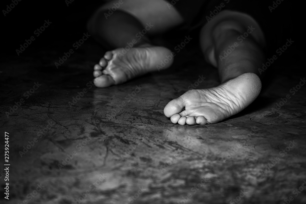 lonely desperate sad beautiful woman with bruises and wound domestic ...