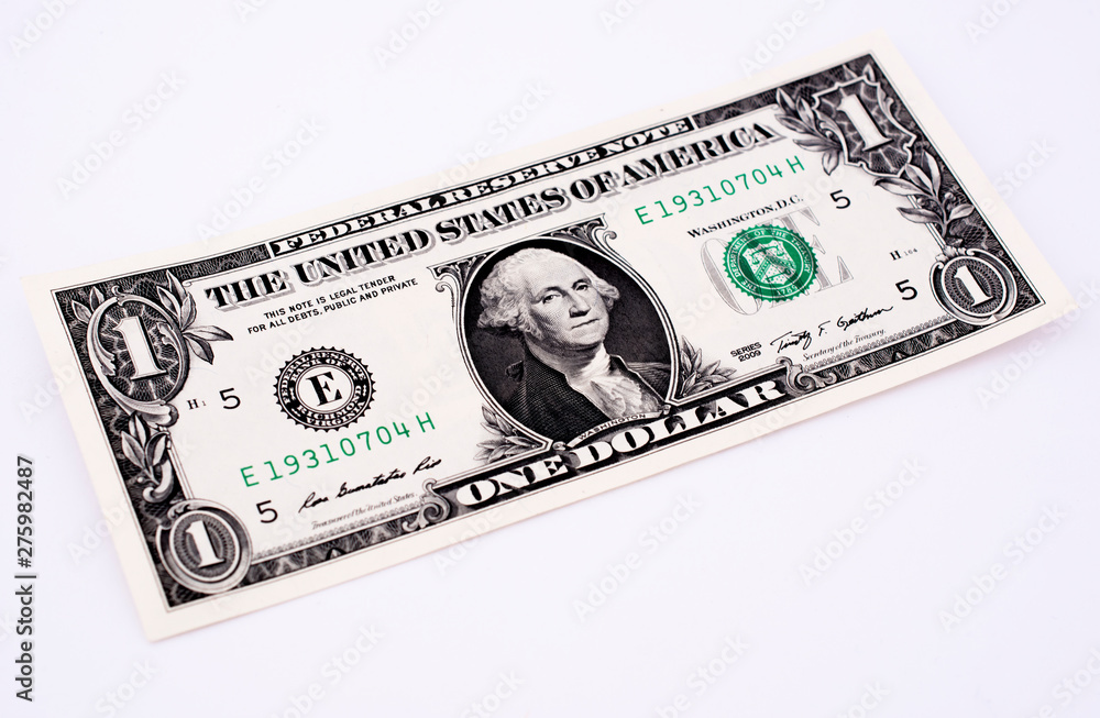 1 dollar bill close-up. Good luck money symbols images. Stock photo ...