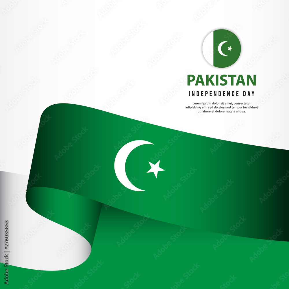 Pakistan Independence Day Celebration, banner set Design Vector ...
