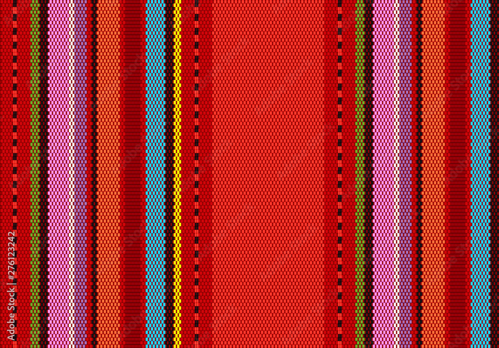detail background with mexican color. texture pattern for continuous ...