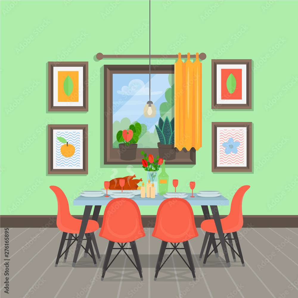 Cartoon Dining Room
