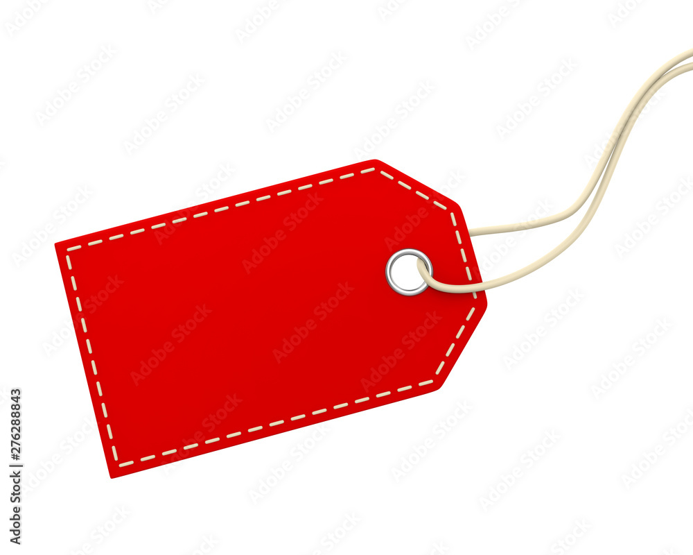 Blank Price Tag Isolated Stock Illustration | Adobe Stock
