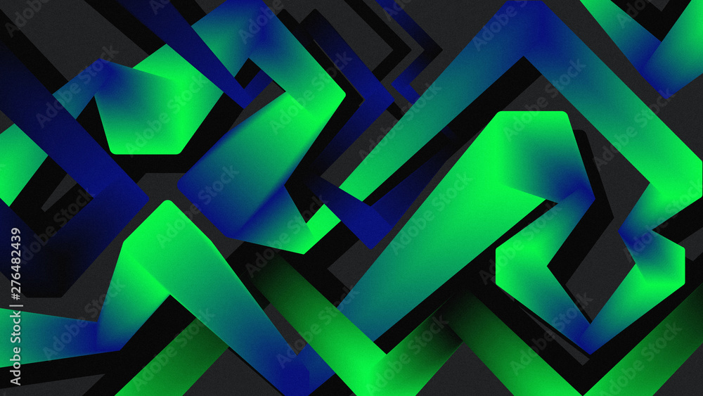 Green And Blue Graffiti