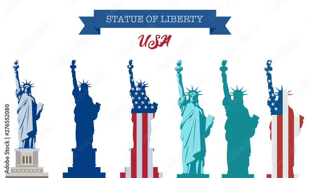 Statue of Liberty. World landmark. American symbol. New York city ...