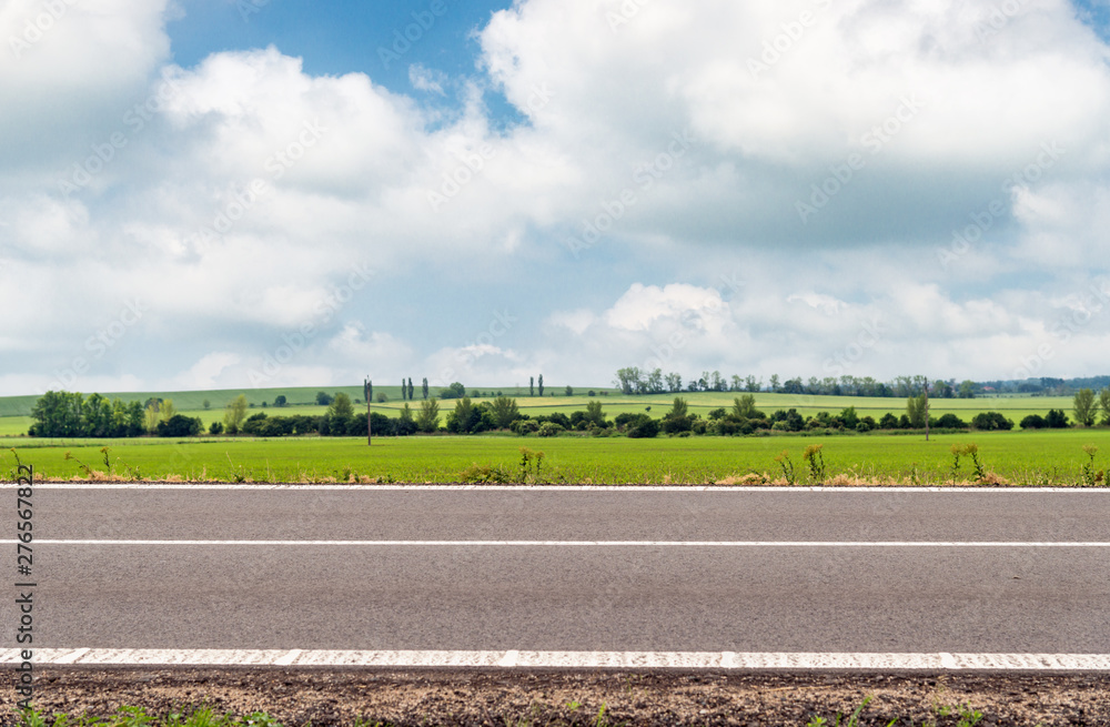 Side view of empty road Stock Photo | Adobe Stock