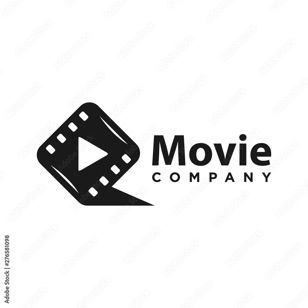 initial film logo design q Stock Vector | Adobe Stock