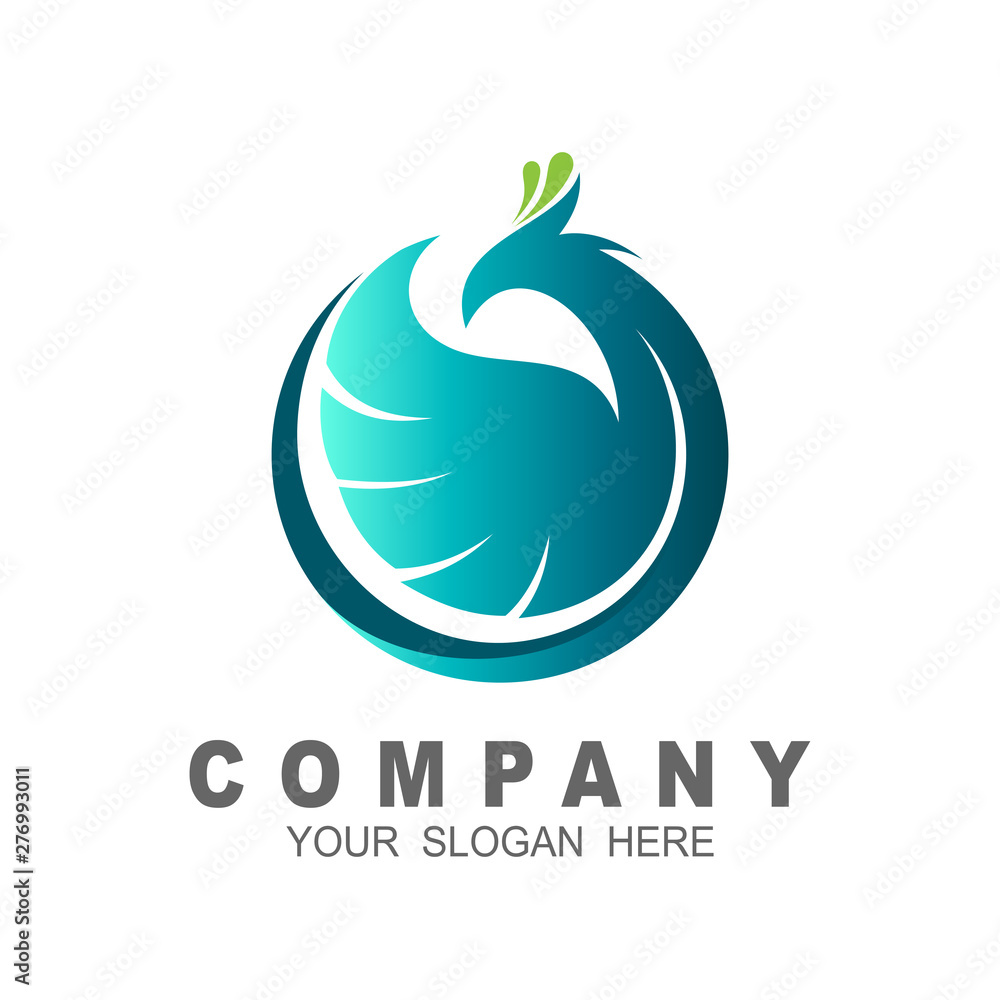 Phoenix circle logo vector illustration and simple look Stock Vector ...