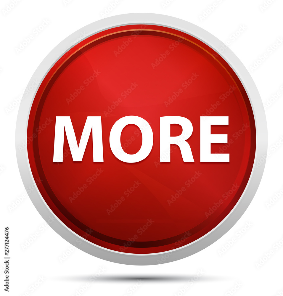 More Promo Red Round Button Stock Illustration | Adobe Stock