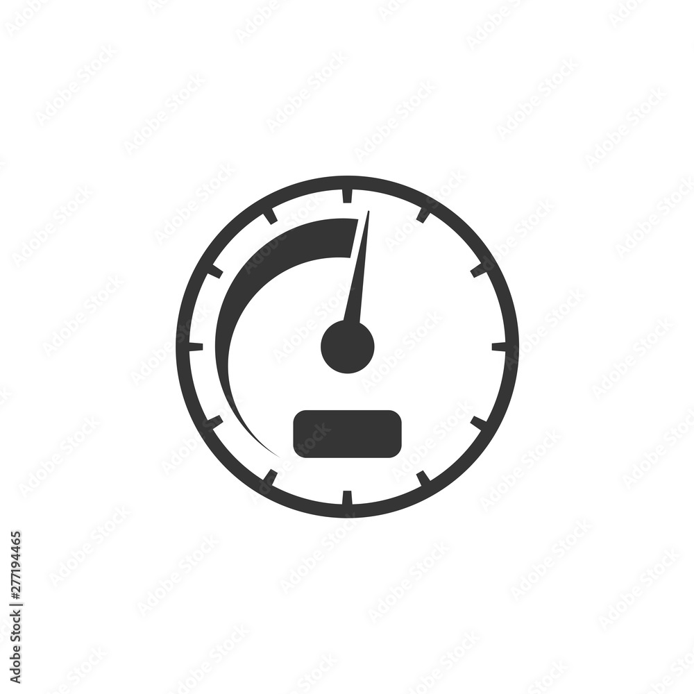 Speedometer icon template black color editable. Speedometer symbol ...