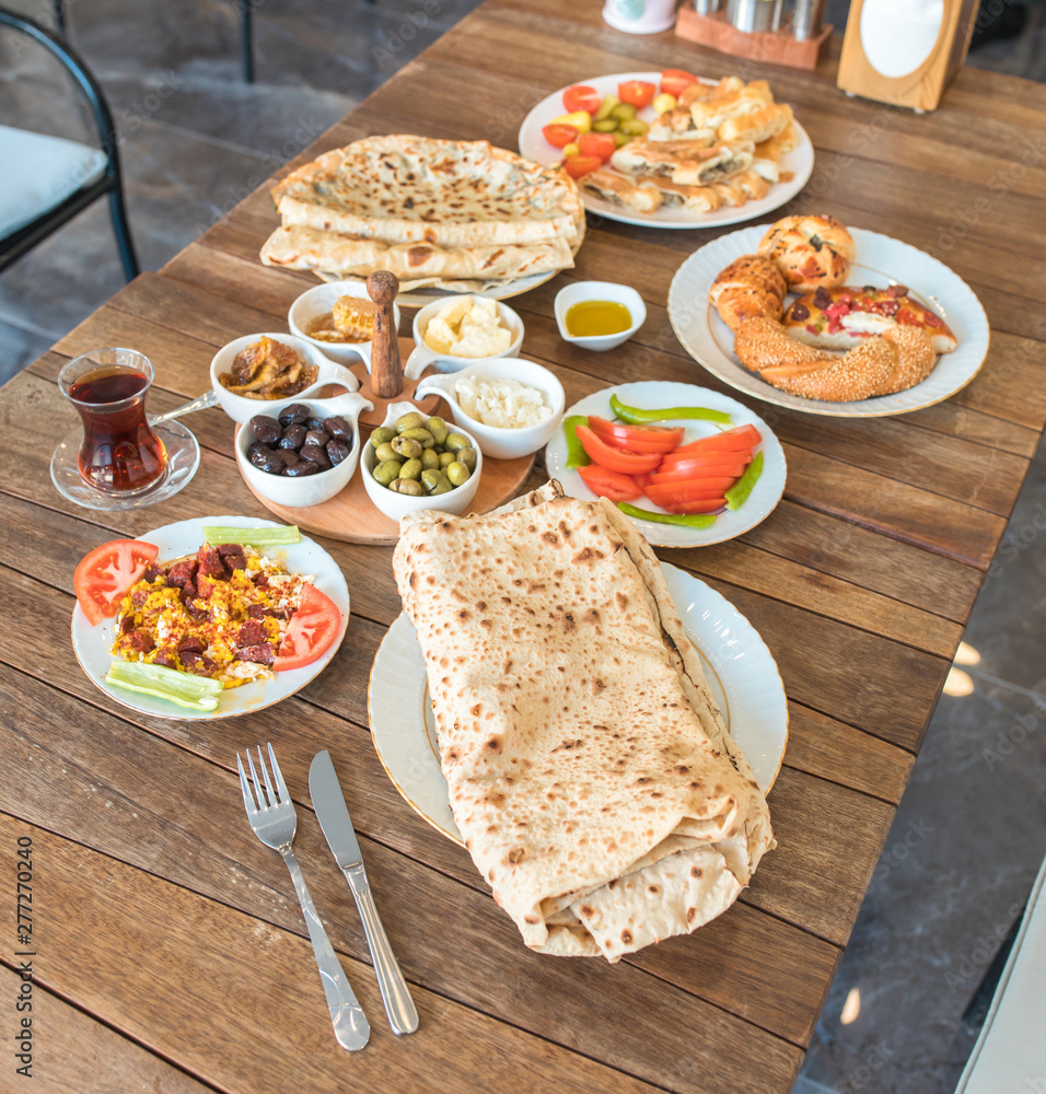 turkish breakfast table