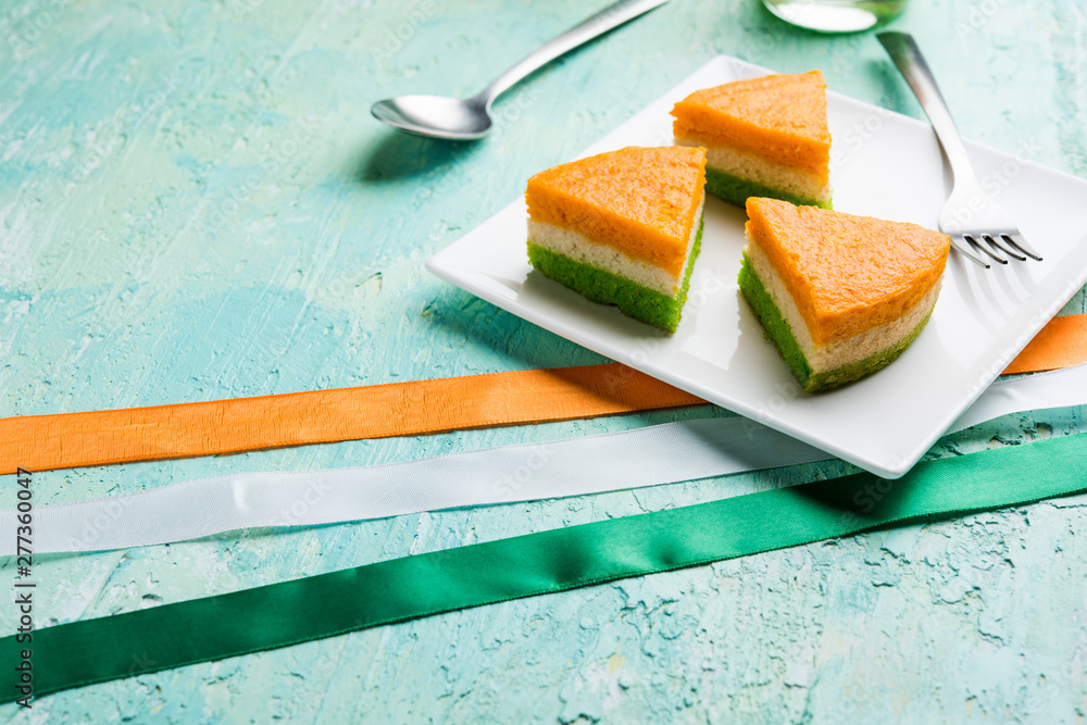 Tri-coloured / tiranga Cake for Independence/republic Day celebration ...