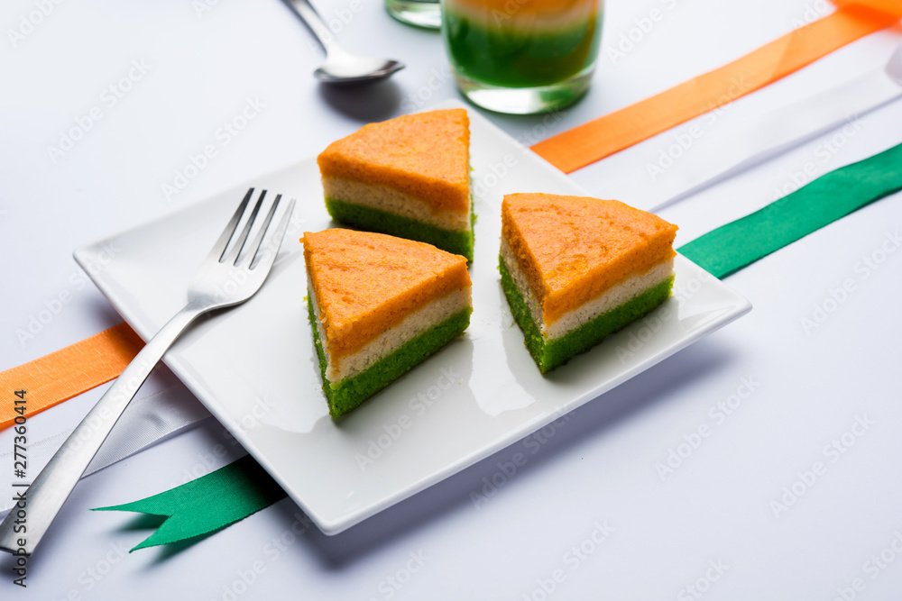 Tri-coloured / tiranga Cake for Independence/republic Day celebration ...