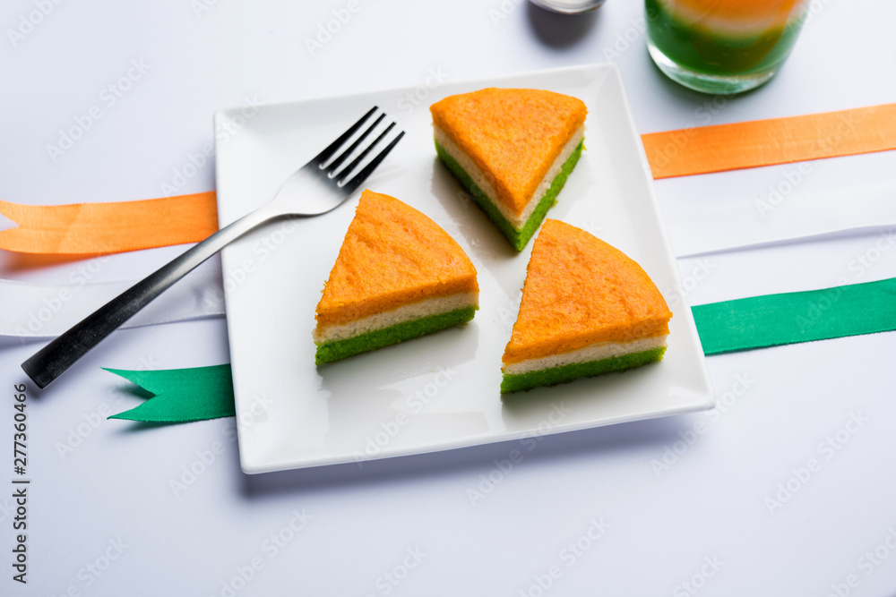 Tri-coloured / tiranga Cake for Independence/republic Day celebration ...