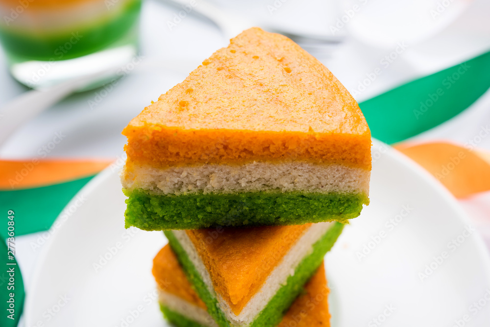Tri-coloured / tiranga Cake for Independence/republic Day celebration ...