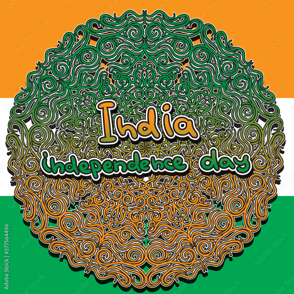 Happy Independence day India, Vector illustration, Flyer design for ...
