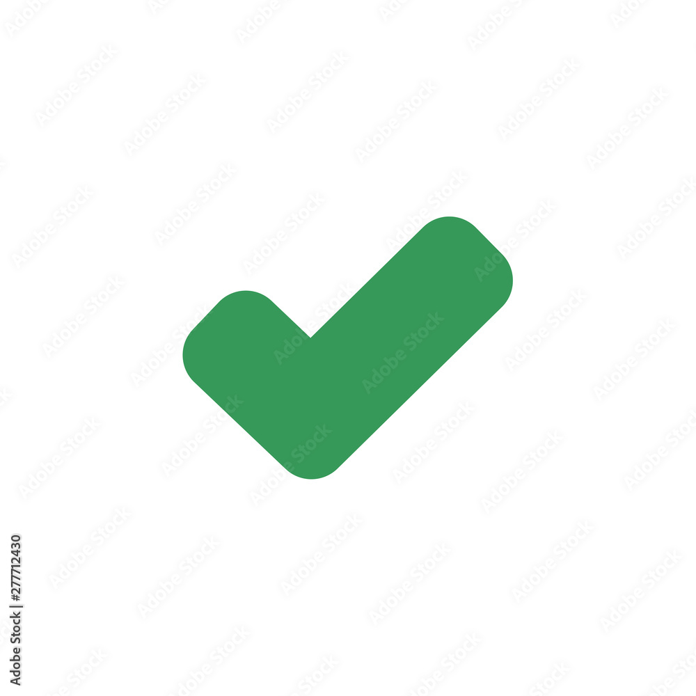 Green check mark icon symbol template color editable vector sign ...