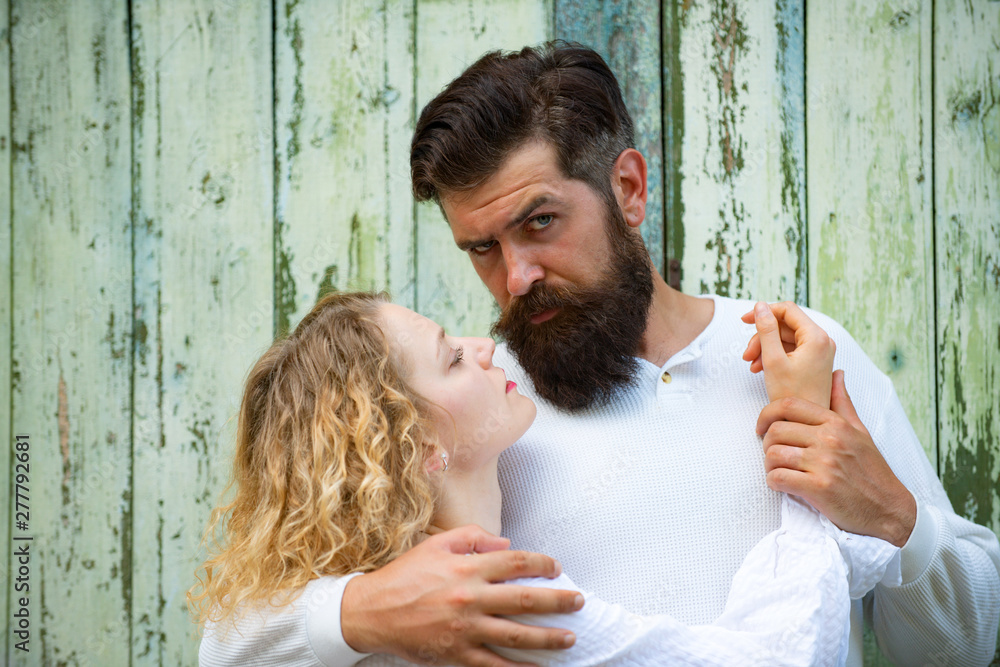 Passion dating and love. Young tender lover enjoys touching soft skin ...