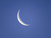 Half Moon In Daylight Free Stock Photo - Public Domain Pictures