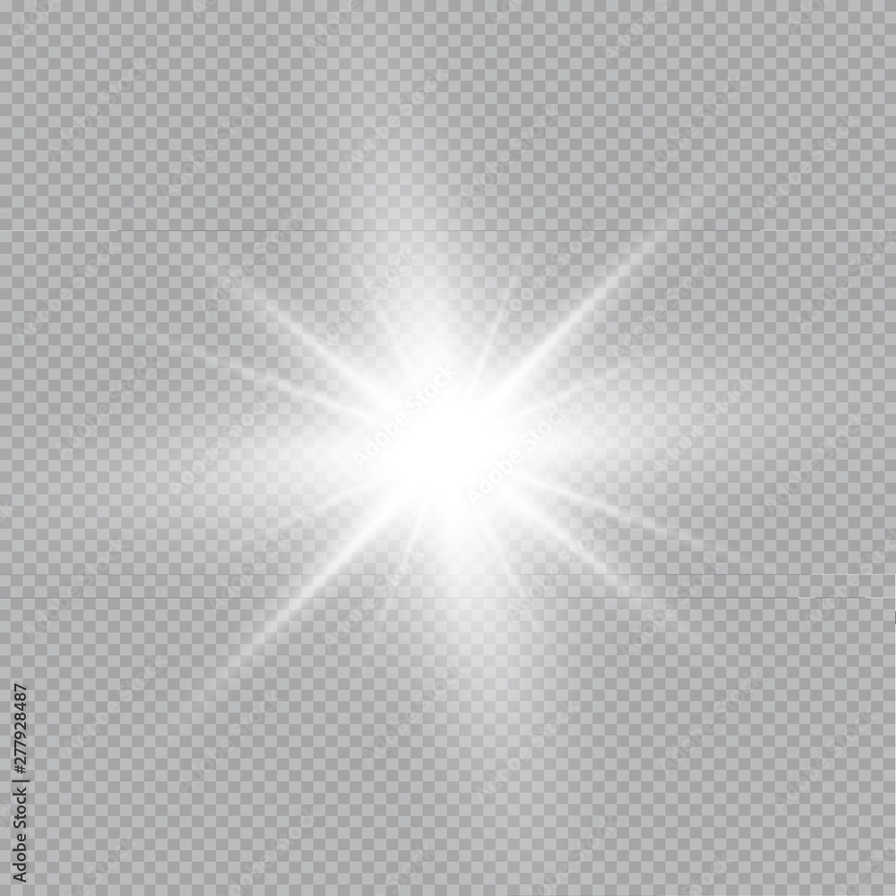 Set of Vector glowing light effect stars bursts with sparkles on ...