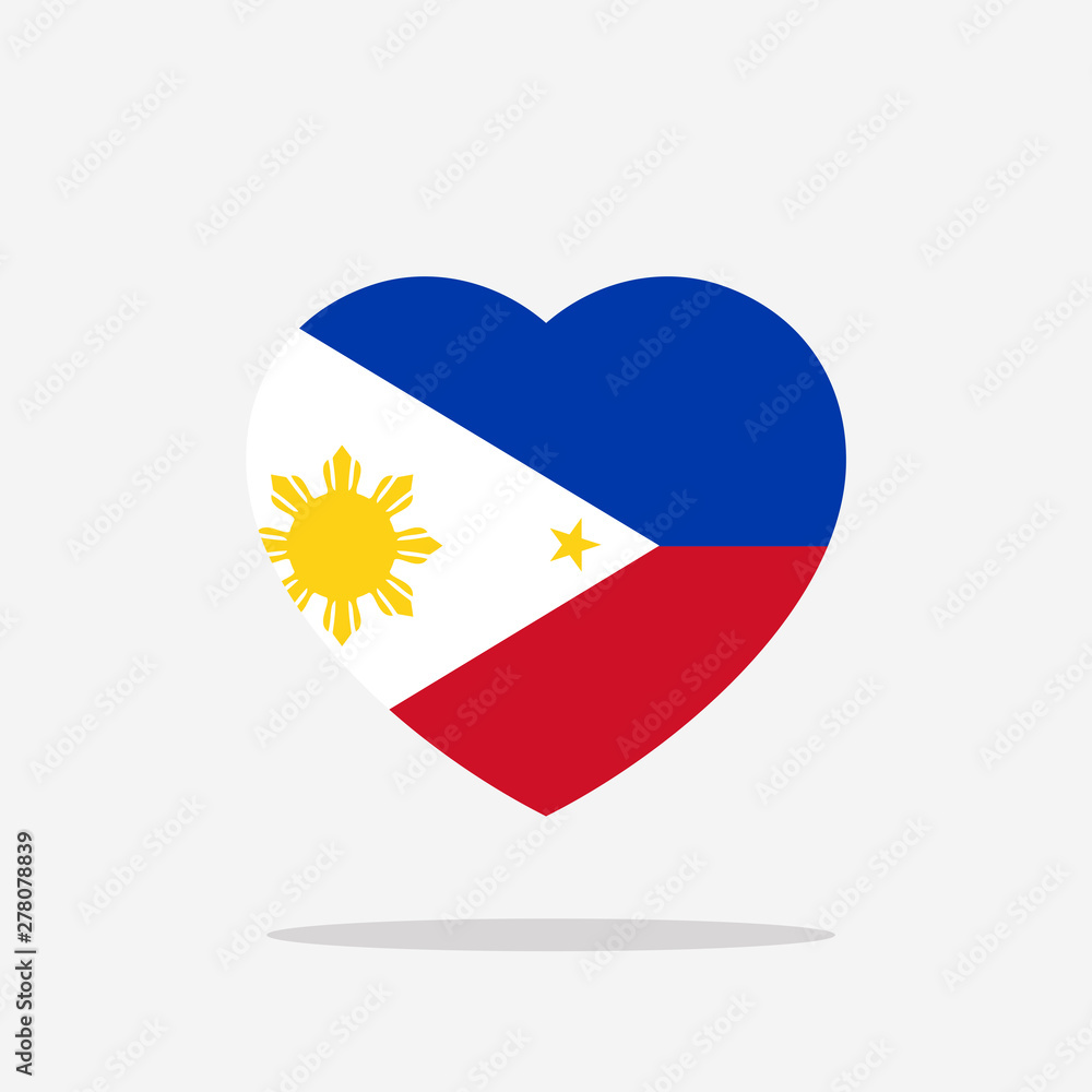 Philippine Flag icon sign template color editable. Philippine national ...