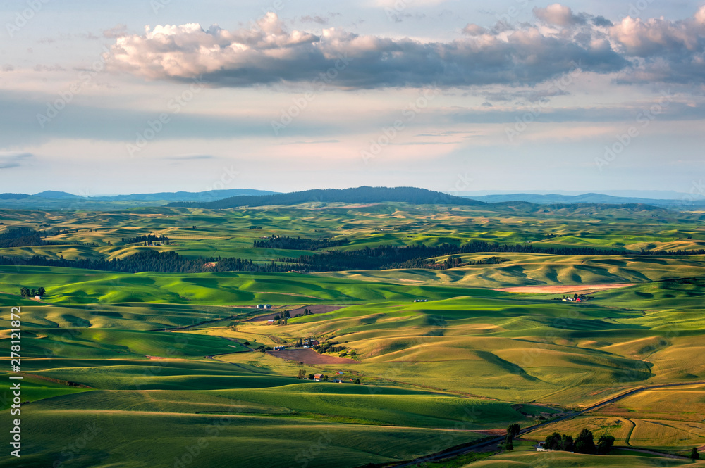 Photo Stock Beautiful Farmland Patterns Seen From Steptoe Butte ...