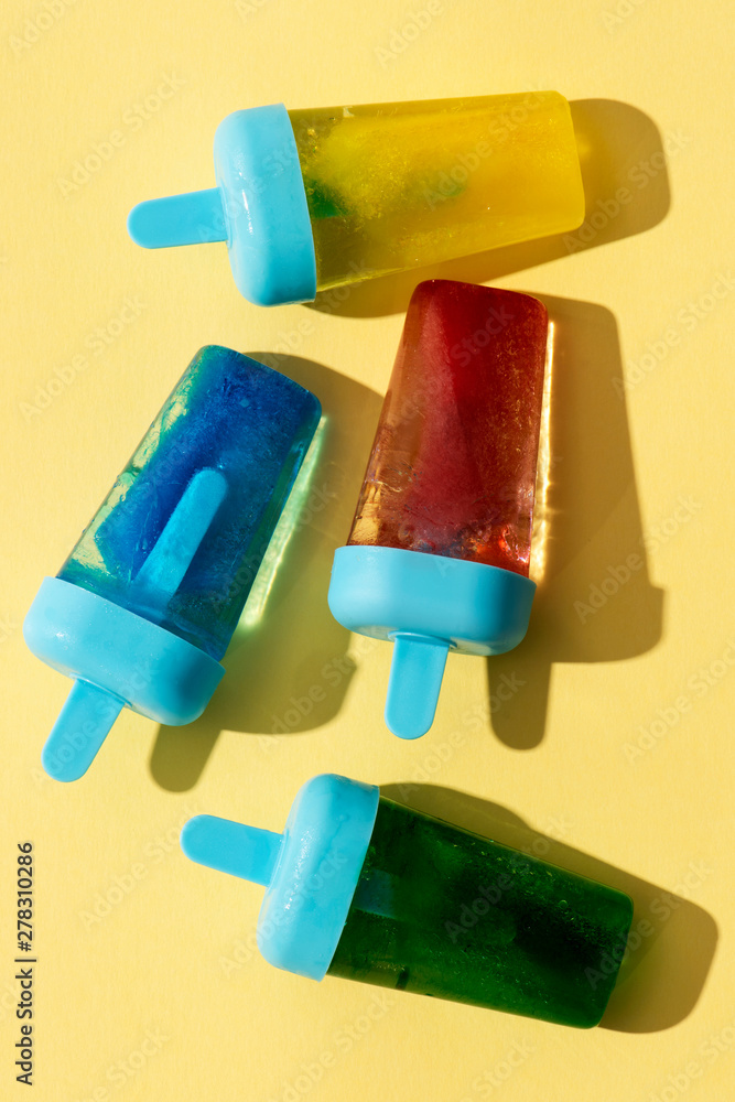 ice pops of different flavors Stock Photo | Adobe Stock