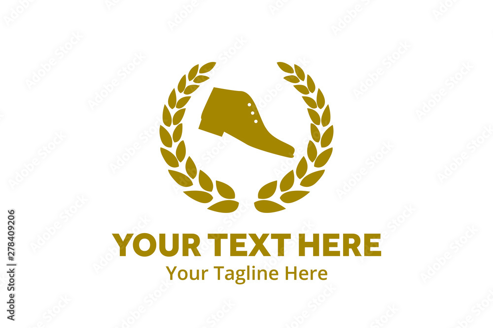simple men shoes logo creative design in flat style with color . men ...