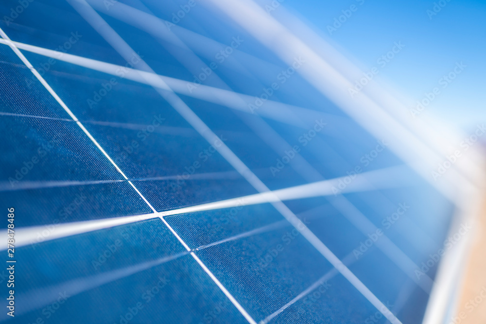 Foto de Stock Solar Energy solar cell connections, silicon and ...