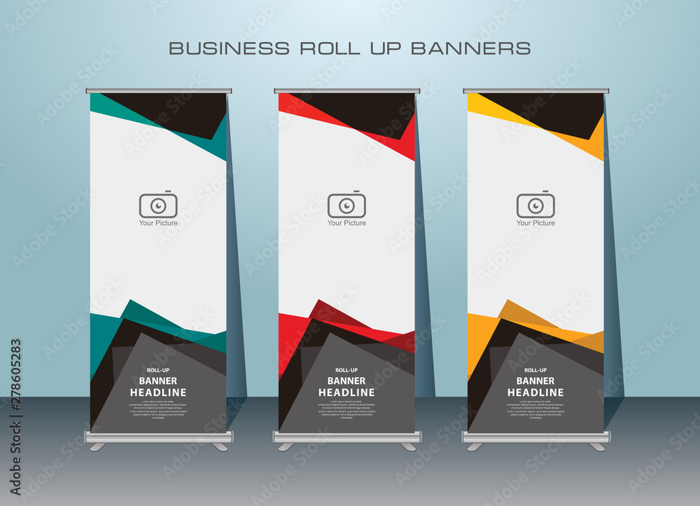 Vertical Banner Design Signboard Advertising Brochure Flyer Template ...