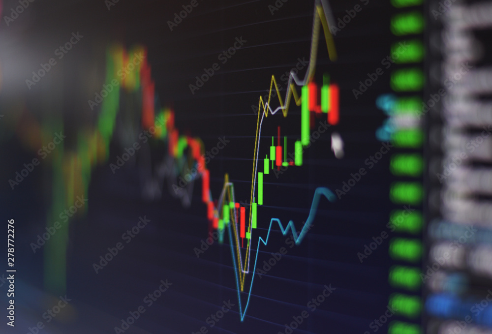 financial stock market graph chart investment trading stock exchange ...