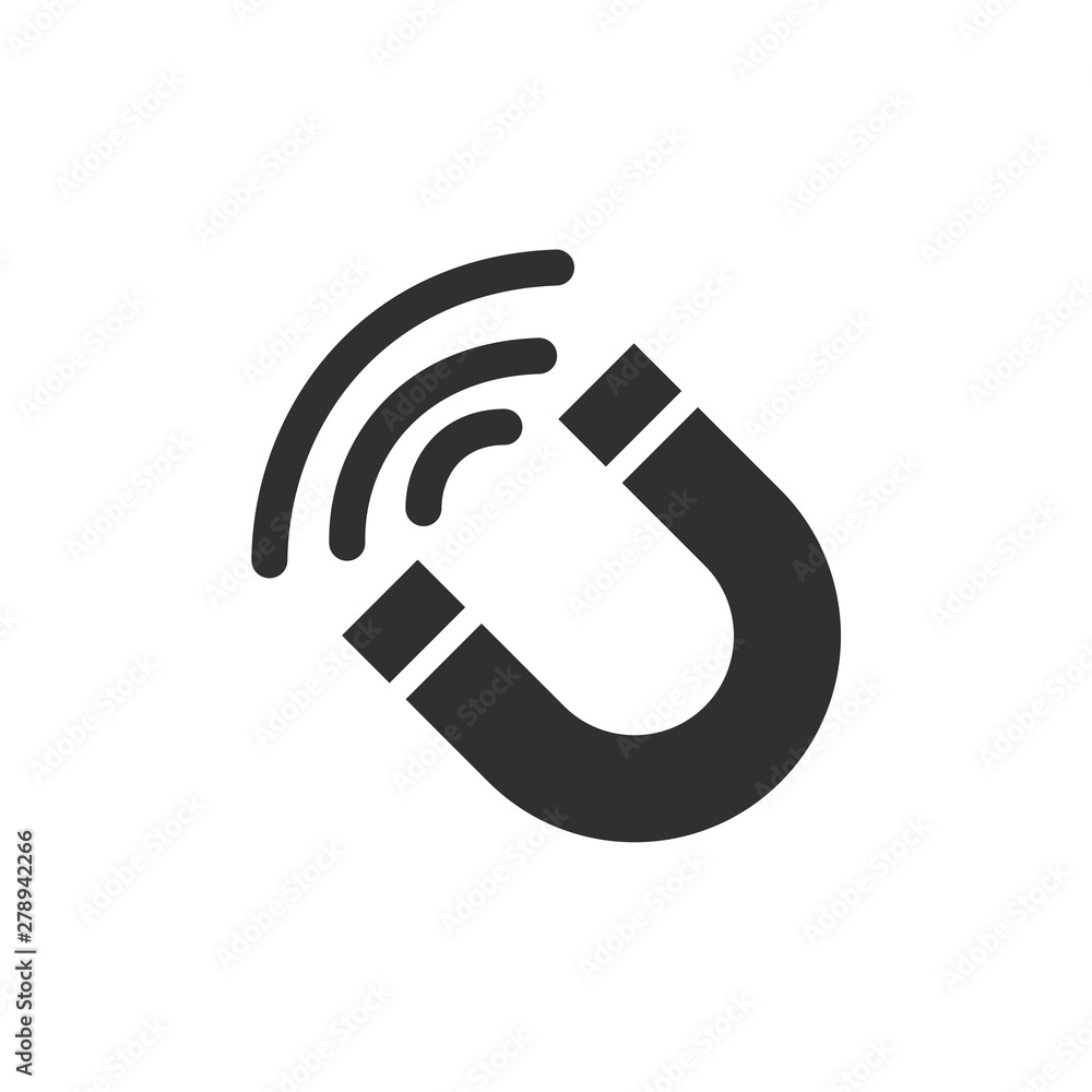 Magnet icon template color editable. Magnet symbol vector sign isolated ...